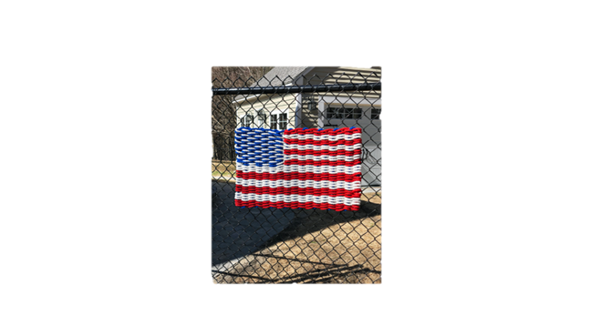 American Flag Decorative Mat – Maine Rope Mats