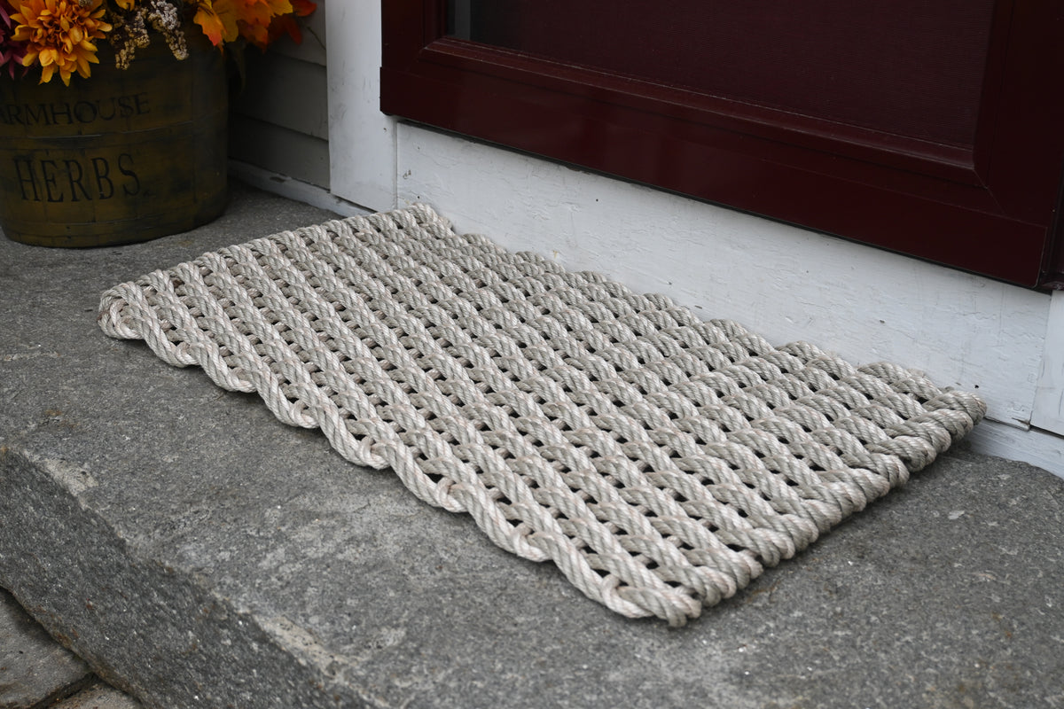 Double Weave - Light Tan, Dark Tan – Maine Rope Mats