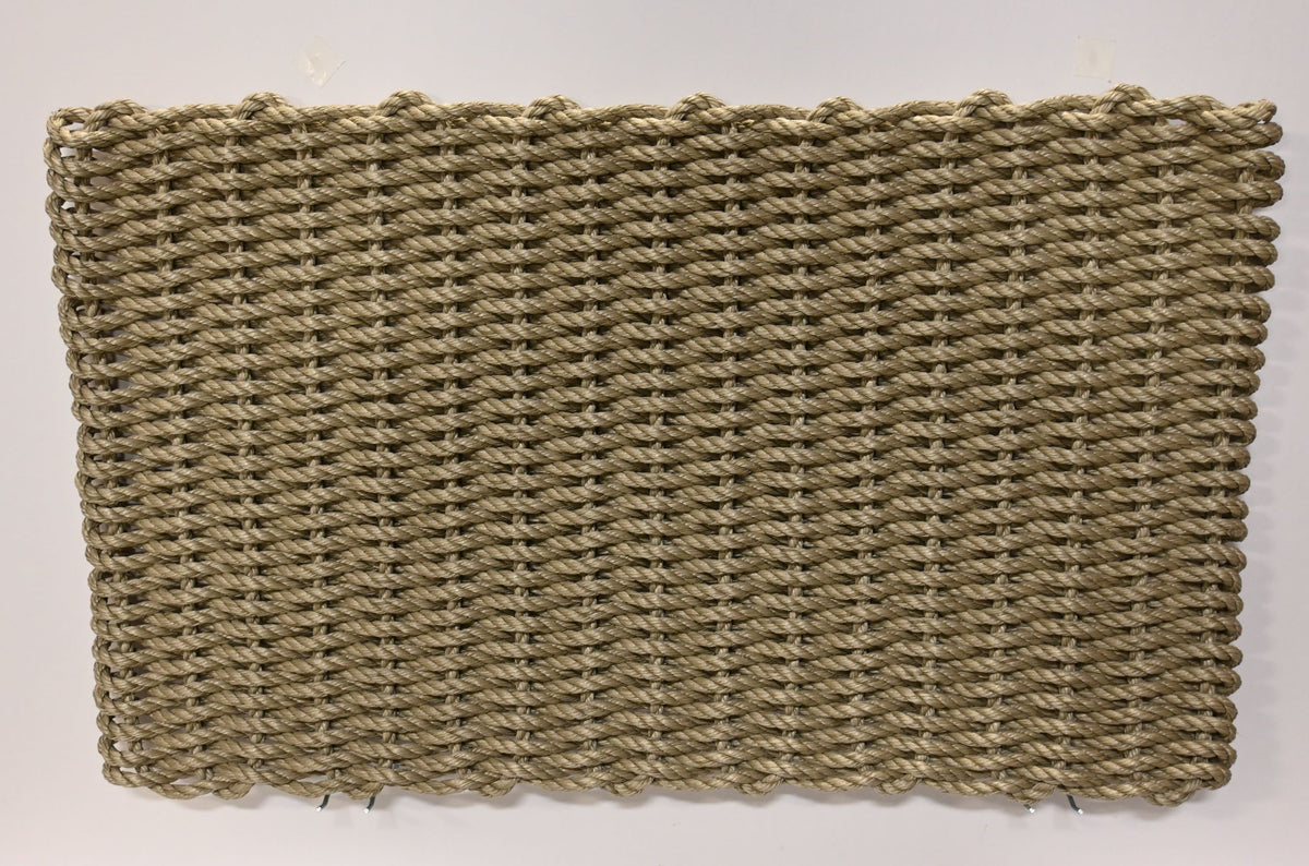 Solid Rope Mat - Dark Tan – Maine Rope Mats