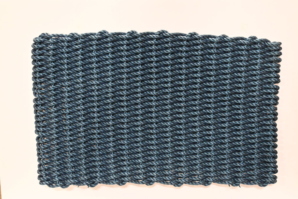 Solid Rope Mat - Navy – Maine Rope Mats