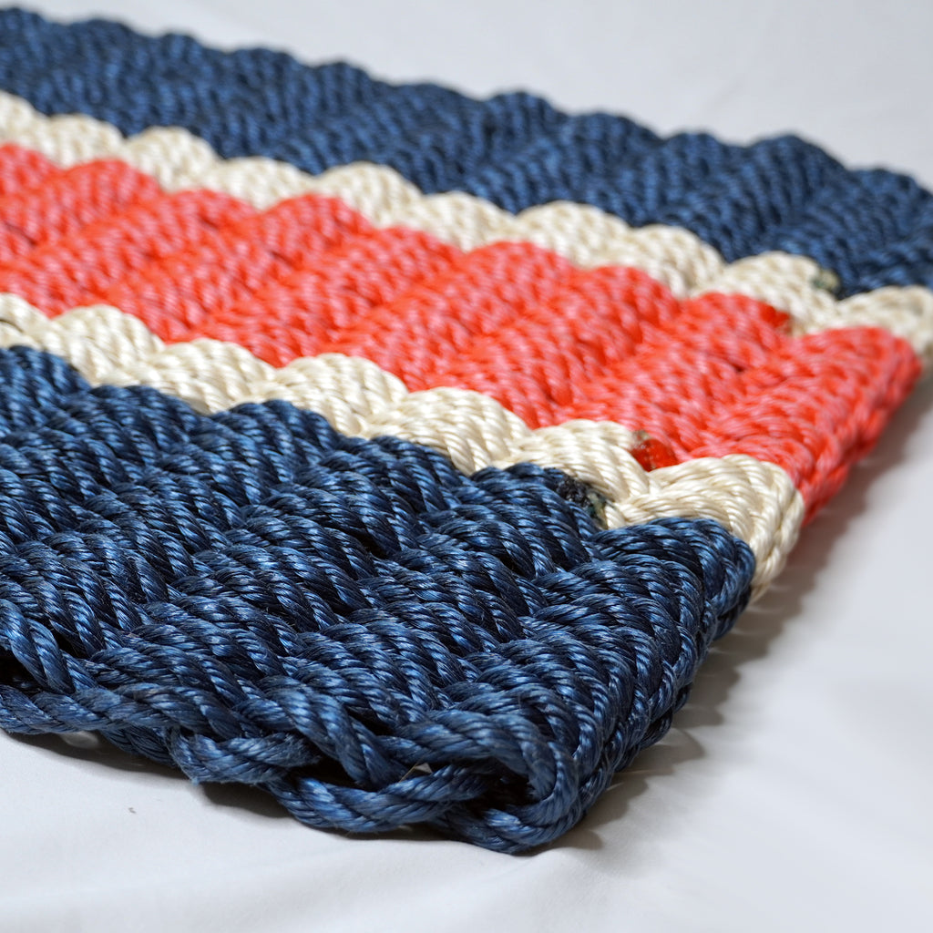 Five Stripe Mat | Maine Rope Mats